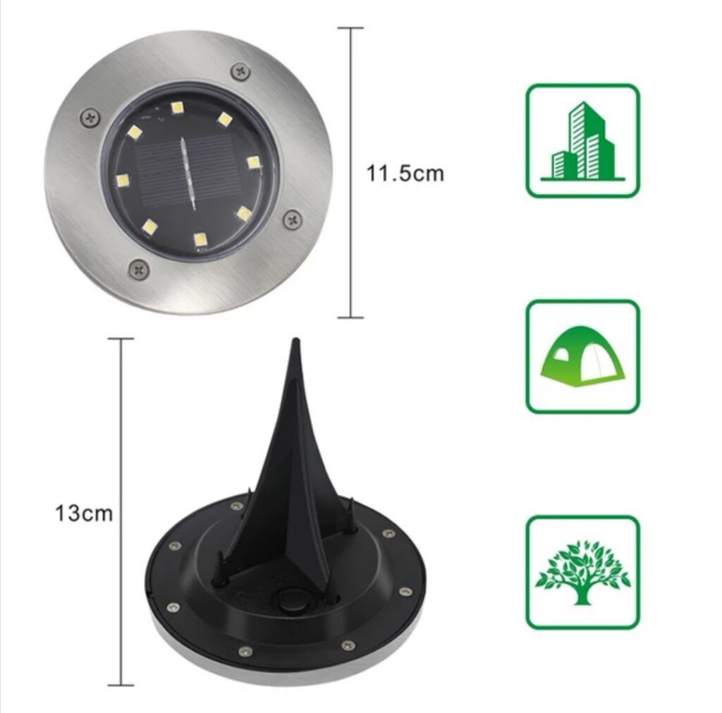 Solarne LED Lampe za dvoriste sa 8 dioda – Express Shop